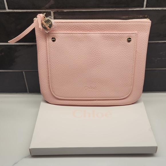Chloe | Bags | Chloe Parfum Pink Pouch With Box | Poshmark